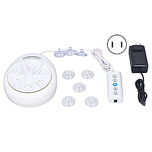Travel Washer, 100‑240V Low Noise Portable Washing Machine 120W 4 Mode for Outdoor U.S. regulations