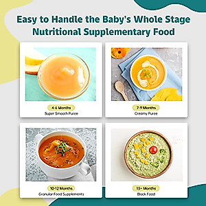 Baby Food Maker, 17 in 1 Set for Baby Food, Fruits, Meat, Baby Food Processor with Baby Food Containers, Baby Plates, Silicone Spoon, Baby Bibs, Baby Food Feeder Pacifier Baby Essentials Gift Set