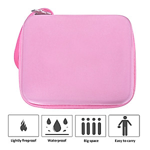 khanka Hard Travel Case Replacement for Phomemo M04S Portable Thermal Printer, Bluetooth Label Printer, Case Only (Pink)