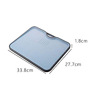 MMOOCO Chopping Board, Kitchen Cutting Board, Cut Fruits, Thickened Plastic Rectangular Food Cutting Board, Oil-Free, Durable Kitchen Tools (Color : Green)