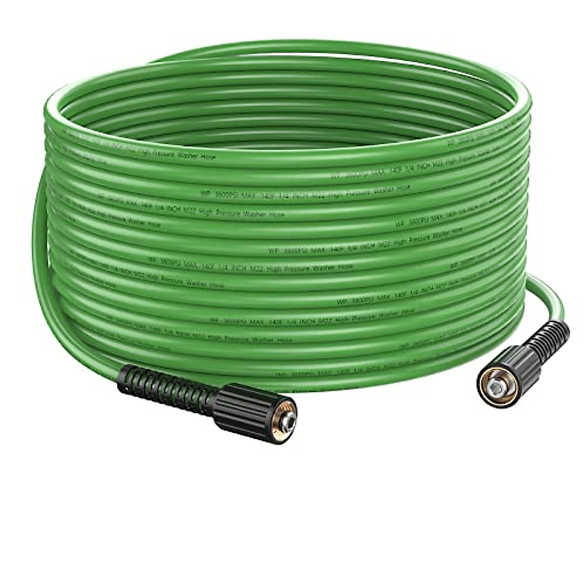 Pressure Washer Hose 50 FT 1/4" Kink Resistant Power Washer Hose M22-14mm Pressure Washer Replacement Hose 3600 PSI Universal Electric Power Wash Hose for Replacement