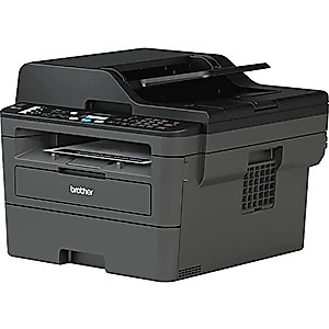Brother MFC-L2710DW Wireless All-in-One Monochrome Laser Printer for Home Office, Black - Print Copy Scan Fax - 32 ppm, 2400 x 600 dpi, 50-Sheet ADF, Auto Duplex Printing, Voice Activated, Ethernet