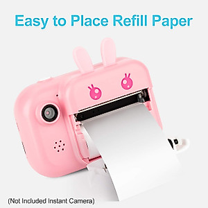 10 Rolls Print Paper for Kids Instant Print Camera Refill Print Paper Works with MINIBEAR VTech Kidizoom Camera, Zero Ink Thermal Paper Fit for Most Kids Instant Camera