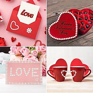 2744 Pcs Hair Pearls Stick On, Self Adhesive Pearls Stickers, Stick On Pearls, Hair Gems Stick On, Face Pearls, Face Gems, Beige Pearl Stickers for Hair Face Makeup Nail DIY Crafts,Valentine's Day,Assorted Size