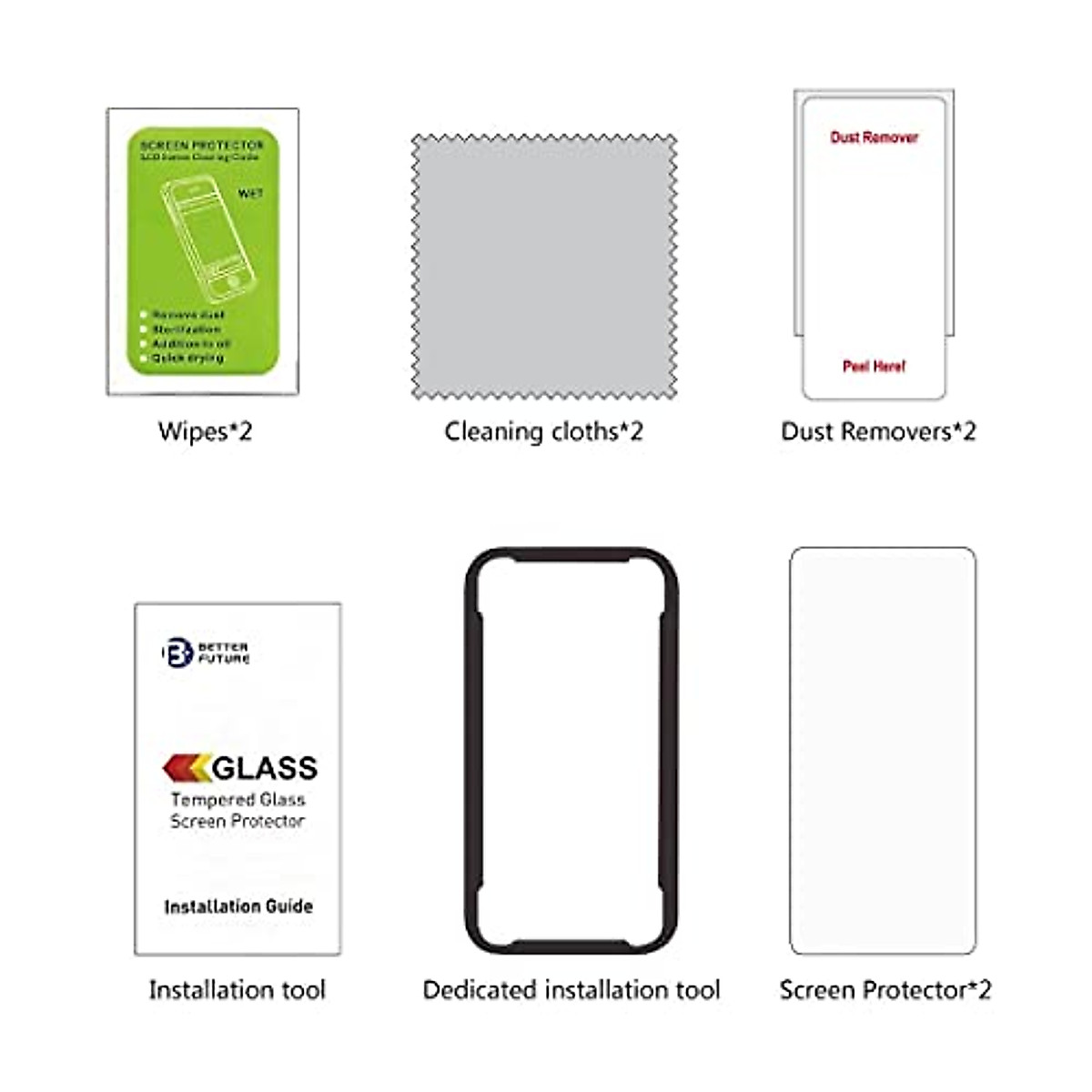 [Fingerprint Compatible][2 Pack] Tempered Glass for Google Pixel 6 Screen Protector[2021], with [Alignment] Designed for Pixel 6, Anti-Fingerprint, Anti-Scratch, No-Bubble, Case Friendly