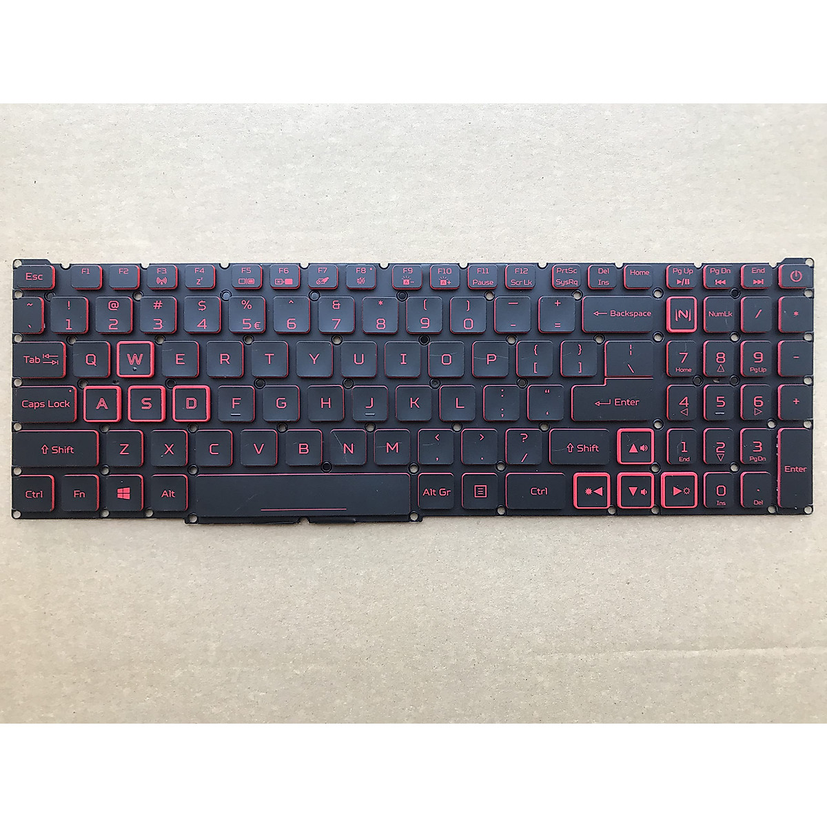senlinxiaowu Original New for Acer Nitro 5 AN517-54-77KG Gaming Laptop 17.3-inch US Backlit Keyboard