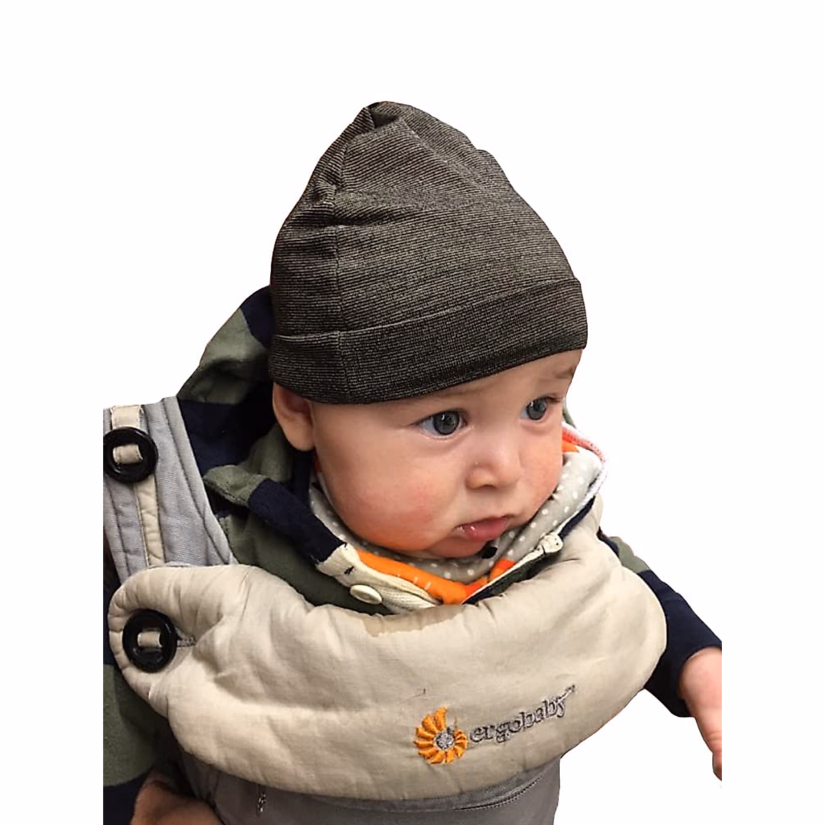 EMF Baby Hat Beanie EMF Blocking Baby Beanie Microwave RF Shielding All Season Baby Beanie Cap Black, Brown, 1-4