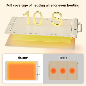 Food Warming Mat, Electric Warming Tray With 6 Level Temperature and 6 Hours Timer, Upgrade High-tech Graphene Heating Film, Fast Full Surface Heating Mat, Roll Up& Hang Food Warmer for Parties Buffet