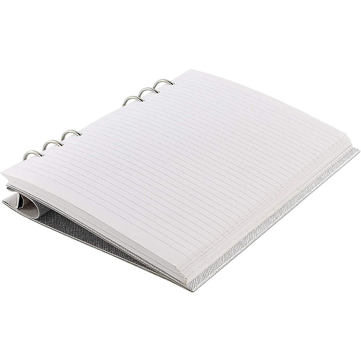Filofax B145004 Refillable Saffiano Mettalic Clipbook, A5 Size, Silver