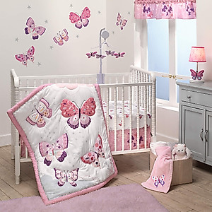 Bedtime Originals Butterfly Kisses Fitted Crib Sheet, Multicolor