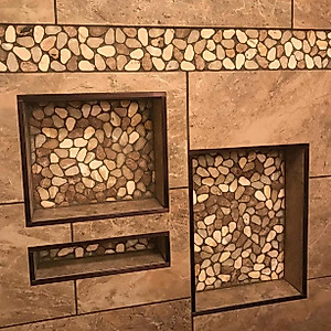 Shower Niche Recessed Shower Shelves, ABS Plastic Bathroom Shower Cube 32×20 inches, with Texture