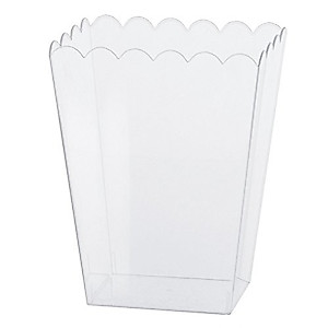 Amscan Large Scalloped Container, Clear