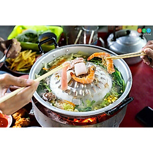 mamameya2511 1Set(Pan+Stove) Mookata Thai Korean Bbq Smoke Steak Grill Charcoal Aluminium 14"
