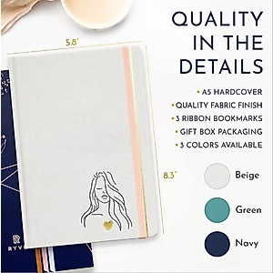 Gratitude Journal for Women - 5 Minute Journal a Day for Positivity and Mindfulness - Guided Journal with Prompts, Affirmation Journal, Mindfulness Journal for Women, Daily Journal for Self Care