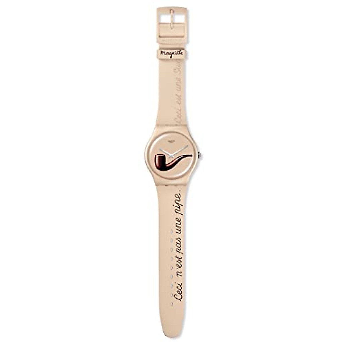 Swatch New Gent Biosourced LA TRAHISON DES IMAGES by RENE MAGRITTE Quartz WATCH