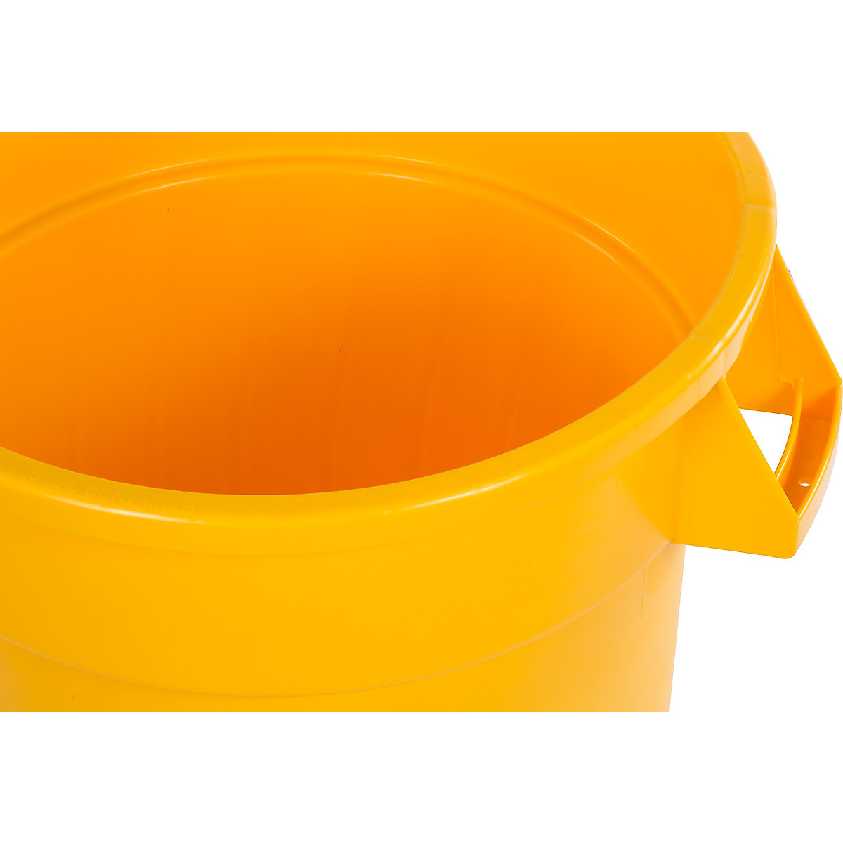 Carlisle FoodService Products 34102004 Bronco Round Waste Container Only, 20 Gallon, Yellow