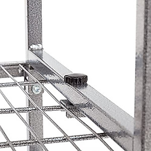 Origami R1 Pantry Shelves Heavy Duty Shelving, Metal Storage Shelves, Garage Storage Rack, Shelf Organizer, Shelving Unit, Garage Organization, Kitchen Storage Shelves (Pewter, R1)