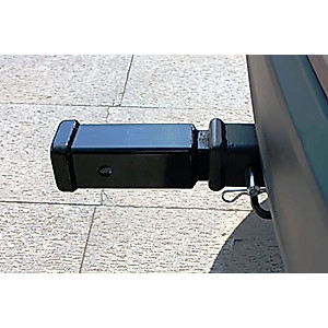 X-Haibei 1-1/4" to 2" Trailer Hitch Receiver Adapter, 7 Inch Extension Length, 350 Lbs Tongue Weight, 1 pcs 5/8 inch Hitch Pin