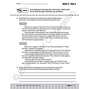 Evan-Moor Daily 6-Trait Writing, Grade 6 Homeschool and Classroom Resource Workbook, Reproducible Worksheets, Teaching Edition, Lesson Plans, Ideas, Organization, Word Choice, Sentence Fluency, Voice