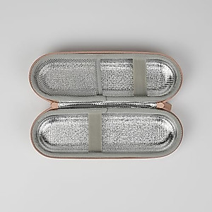 Yinke Electric Toothbrush Travel Case for Philips Sonicare & Braun Oral-B/Oral B Pro with Accessories Storage, Protective Hard Cover Portable Storage Bag (Rose Gold)