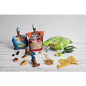 Phantom Chef Set of 5 Bag Clips | Durable, Long-Lasting, Soft Touch, Kid-Friendly Seal Grips | Food Chip Bag Clips for Food Storage | Reusable | Zero Waste Kitchen Clips | T Shape Clip (Navy)