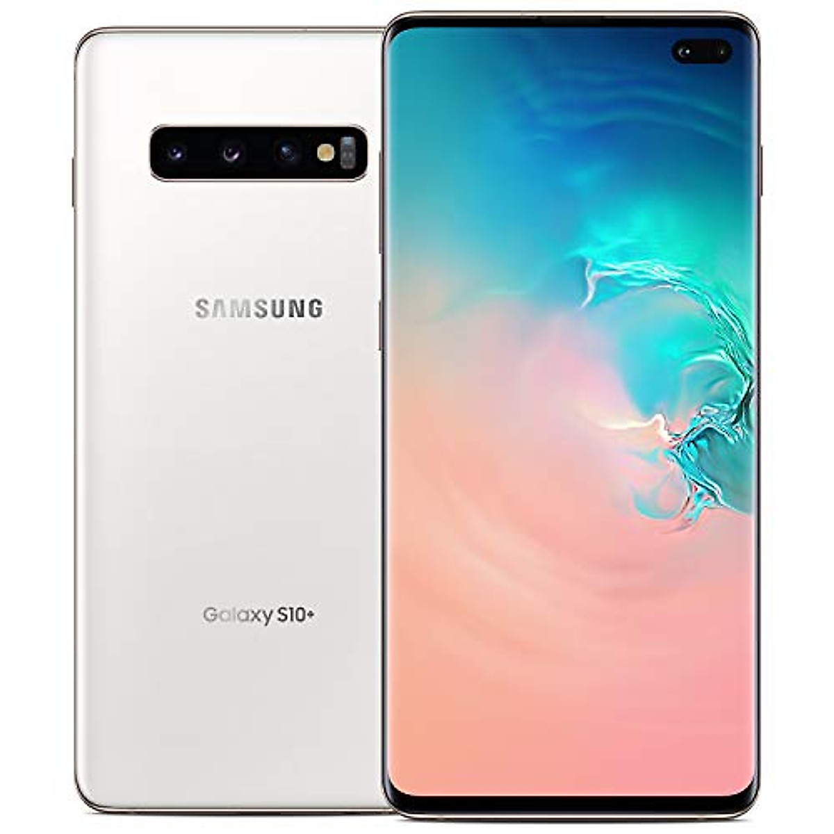 Samsung Galaxy S10+ Factory Unlocked Android Cell Phone | US Version | 512GB of Storage | Fingerprint ID and Facial Recognition | Long-Lasting Battery | Ceramic White