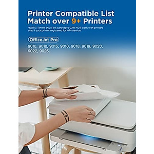 【4-Pack Larger Capacity】 962XL Compatible Ink Cartridge Replacement for HP 962 962XL Ink Cartridges Combo Pack for Work with HP OfficeJet Pro 9015 9025 9010 9018 9020 9012 Printer (BCMY-4 Pack)