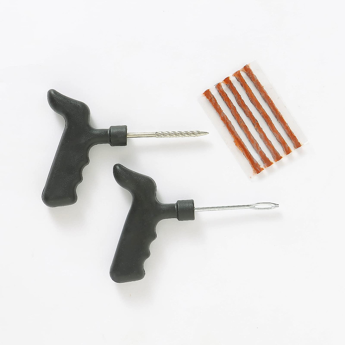 Vakert Tire Repair Kit Tool T-Handle String Rubber Plugs for Cars Trucks Motorcycles