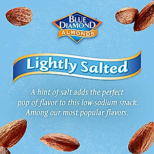 Blue Diamond Almonds Low Sodium Lightly Salted Snack Nuts, 40 Oz Resealable Bag (Pack of 1)