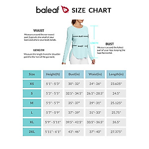 BALEAF Women's Sun Shirts UPF 50+ Long Sleeve Hiking Tops Lightweight Quick Dry UV Protection Outdoor Clothing Light Green XL