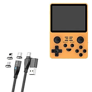 BoxWave Cable Compatible with Powkiddy RGB20S - MagnetoSnap PD AllCharge Cable (100W), Magnet PD 100W Charging Cable USB Type-C Micro USB for Powkiddy RGB20S - Jet Black