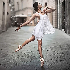 Daxin Half Sole Dance Shoes, Ballet Belly Dance Foot Thong Dance Paw Shoes Half Stole for Girls/Women