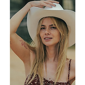 VeloRosso Cowboy Hat, Cowgirl Hat, Cowboy Hats for Women, Cowboy Hat Men, Cowgirl Hats Women, Western Hat, Brown Cowboy Hat, Straw Cowboy Hat…