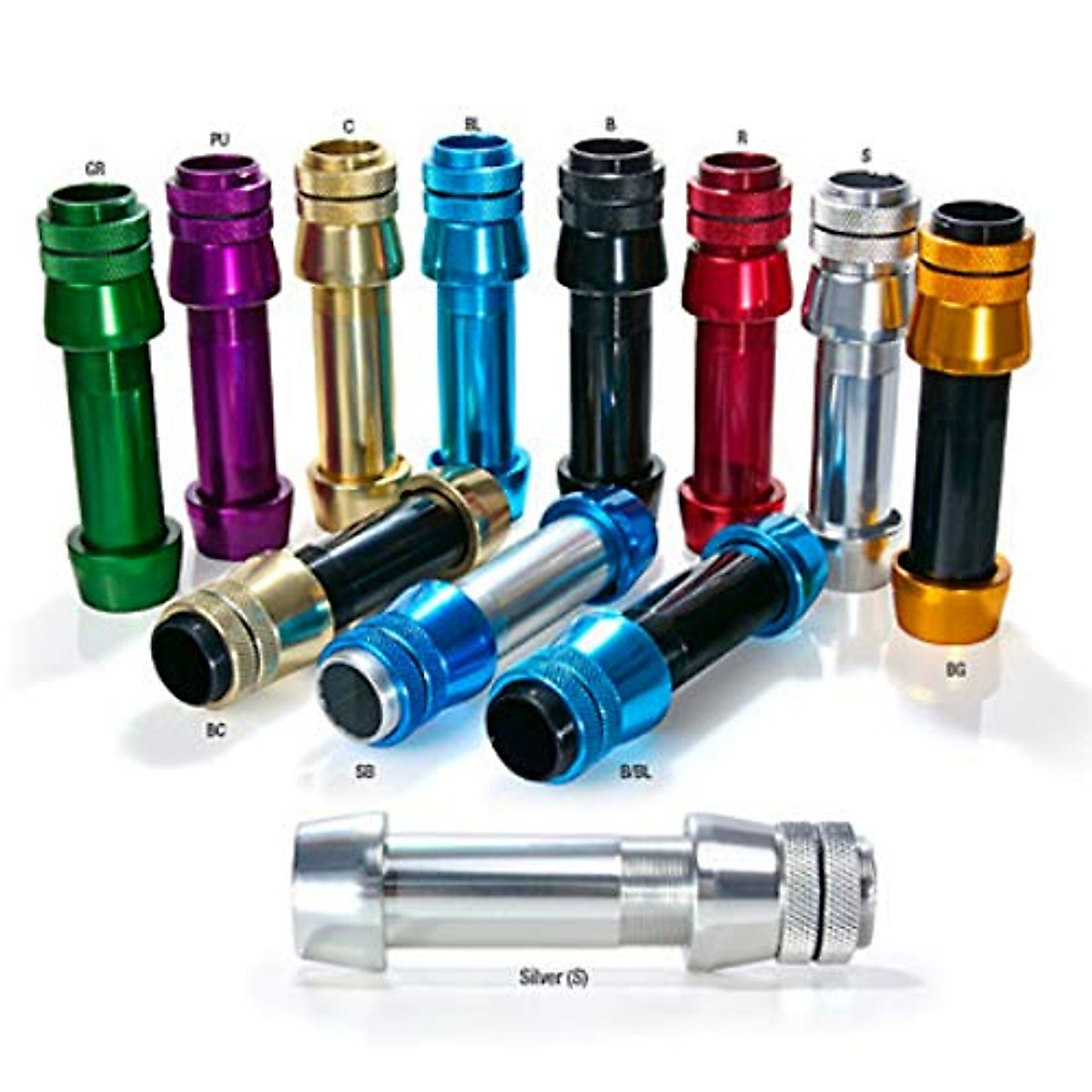 American Tackle Aluminum Reel Seat for Fishing Rod Building (Silver, 22MM)