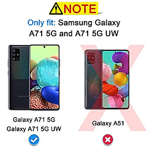 【3+3 PACK 】Coolpow Designed for Samsung Galaxy A71 5G Screen Protector Samsung A71 5G Screen Protector Tempered Glass 9H Hardness Bubble Free Anti-Scratch HD Clarity Case Friendly