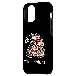 iPhone 13 White Fish MT Eagle Native American Indian Haida Pacific NW Case