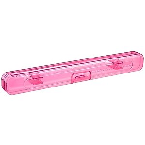 Fourth Option Carry Case, Portable Flatware Box Travel Tableware Storage Case Box, Utensil Case Flatware Storage Box for Cutlery Kit (Pink, Single) Holds ONLY Fourth Option Utensils, Sold Separately