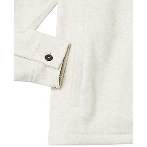 Amazon Essentials Men's Long-Sleeve Polar Fleece Shirt Jacket, Oatmeal Heather, Medium