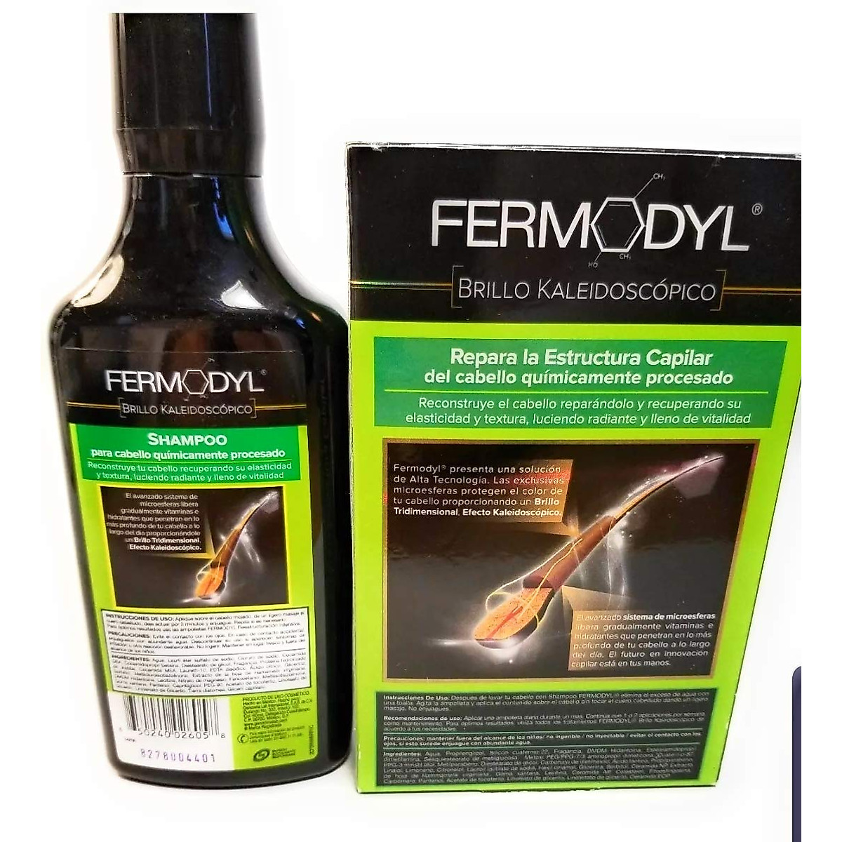 Fermodyl Reestructuracion Intensiva (6 ampolletas) y Shampoo by Fermodyl