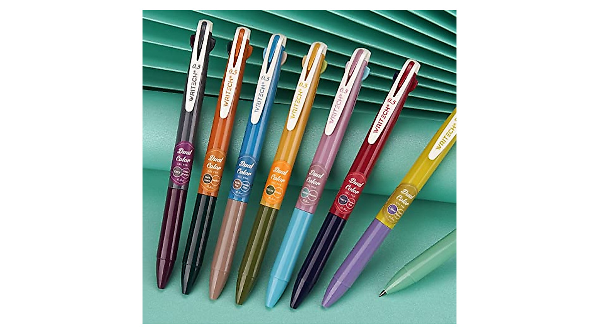 Writech 2-in-1 Gel Pens | Smooth 0.5mm Quick Dry Ink