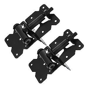 2pcs Fence Hinge Heavy Duty Leash Gate Hinges for Wooden Fences Heavy Duty Stainless Steel Hinges Door Hinges Barn Hinges Metal Hinges Self Closing Gate Hinges Hinges Bolt