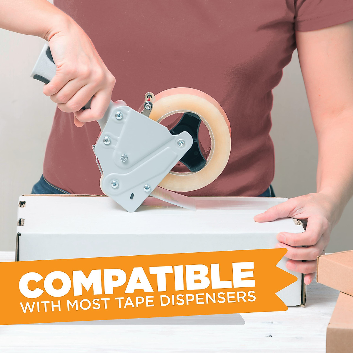 Tape King Clear Packing Tape - XL 110 Yards Per Roll (36 Rolls) - 1.88 Inch Wide Stronger & Thicker 2.7mil, Heavy Duty Adhesive Industrial Depot Tape for Moving Packaging Shipping and Commercial