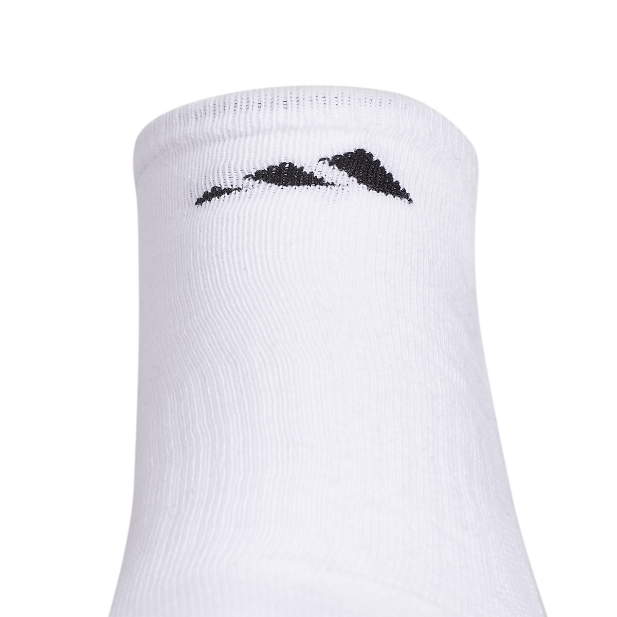 adidas Men's Cushioned No Show Socks (3-Pair), White/Black/Clear Onix Grey, Large