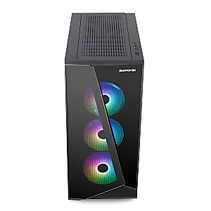 iBUYPOWER Pro Gaming PC Computer Desktop SlateMono 230A (Ryzen 5 5600X 3.7 GHz, AMD Radeon RX 6600 XT 8GB, 16GB DDR4, 480 GB SSD + 1 TB HDD, WiFi Ready, VR Ready, Windows 11 Home)