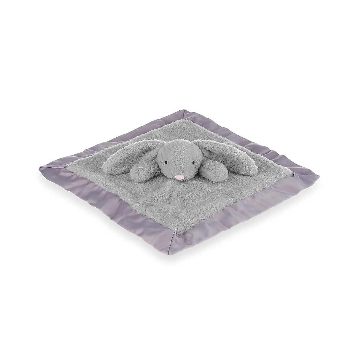 Apricot Lamb Stuffed Animals Gray Bunny Rabbit Security Blanket Infant Snuggler Plush Baby Lovey(Gray Bunny, 13 Inches)