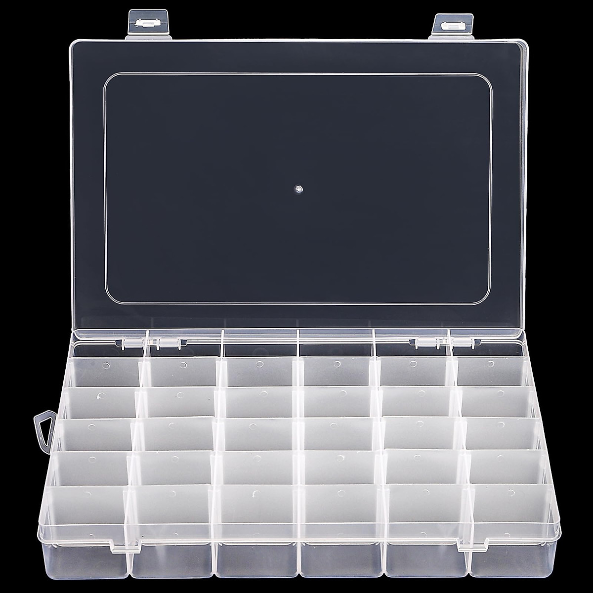 Tosnail 3 Pack 36 Compartments Clear Plastic Craft Storage Organizer Small Parts Organizer with Dividers