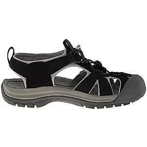 KEEN Women's Venice H2 Sandal,Black/Neutral Gray,6 M US