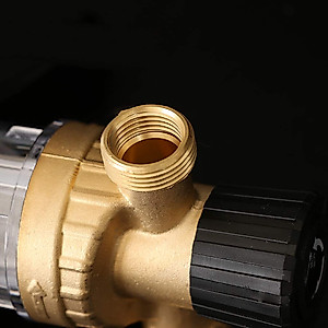 Water Prefilter System, Stainless Steel Brass Whole House Spin Down Pre-Filter to Remove Sediment, Rust, Sand, Well Water Sediment Pipe Filter - 0.75inch