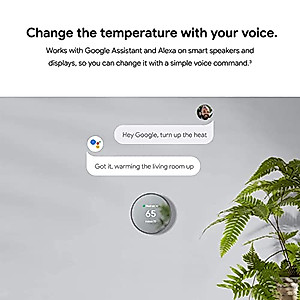 Google Nest Thermostat Trim Kit - Made for the Nest Thermostat - Programmable Wifi Thermostat Accessory - Snow