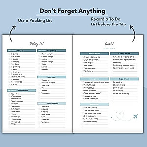 Lamare Travel Journal For Women - Cute Travel Notebook, Bucketlist, Roadtrip & Vacation Planner – Great and Fun Travel Planner Gift, Undated Travel Diary and Travel Planner Organizer for Women